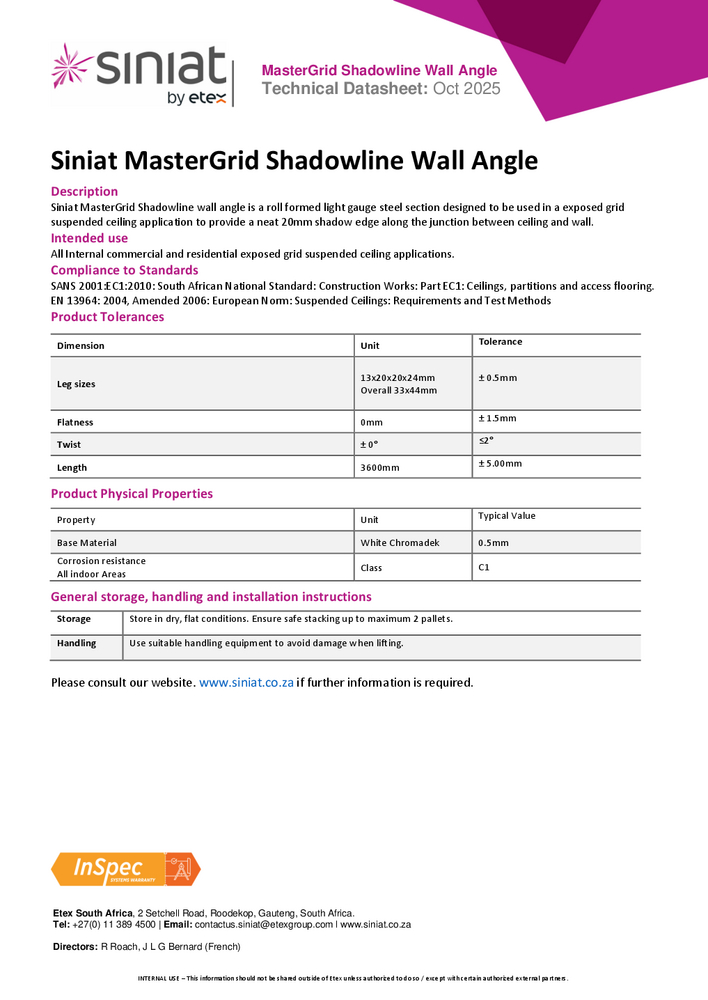 Documentation - Siniat