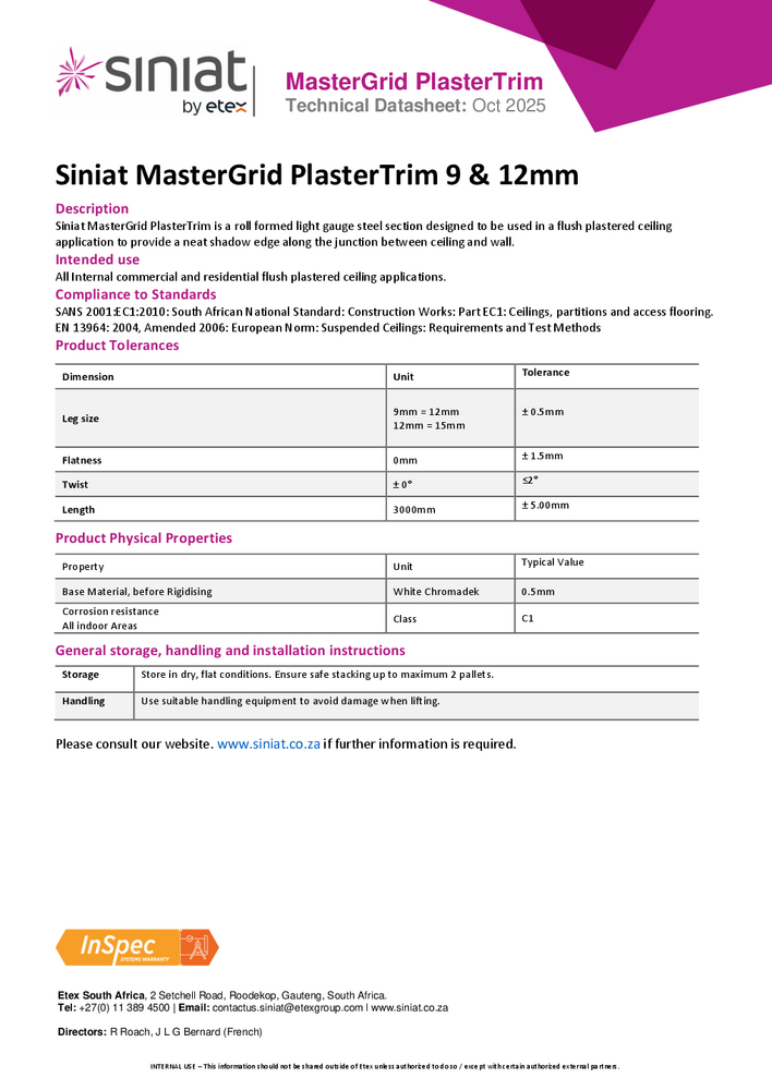 Documentation - Siniat
