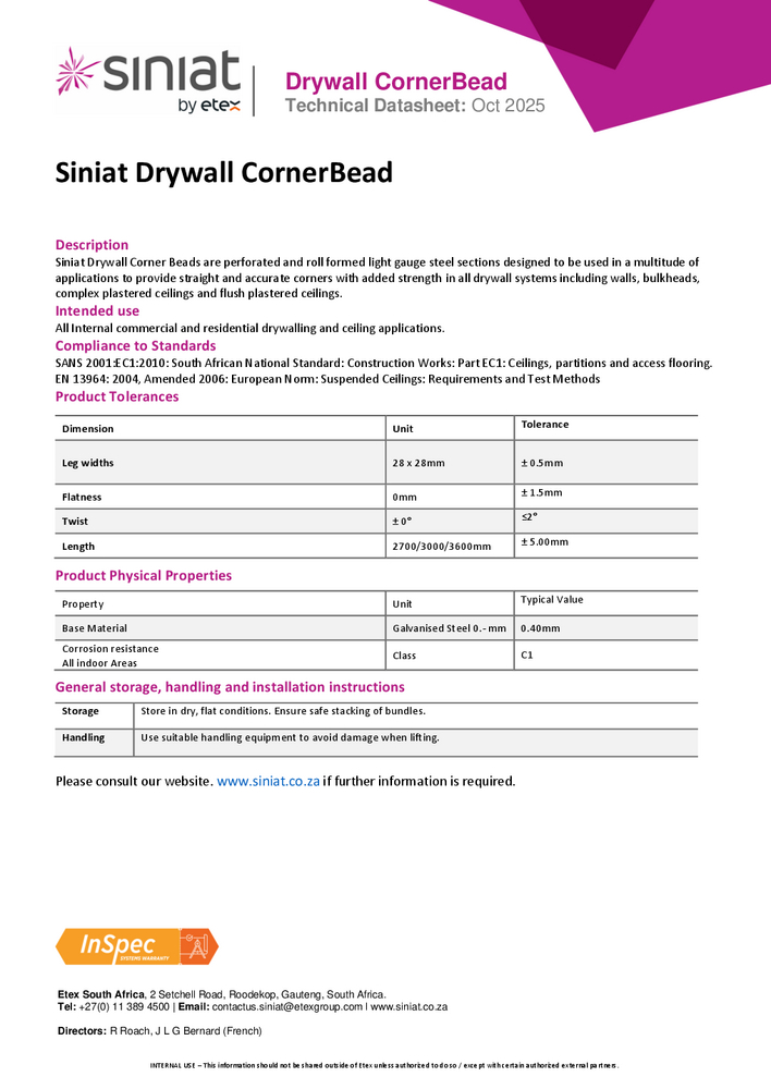 Documentation - Siniat