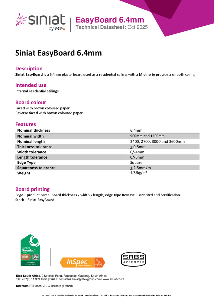 Documentation - Siniat