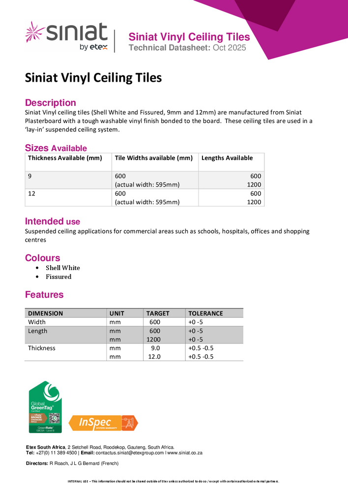 Documentation - Siniat